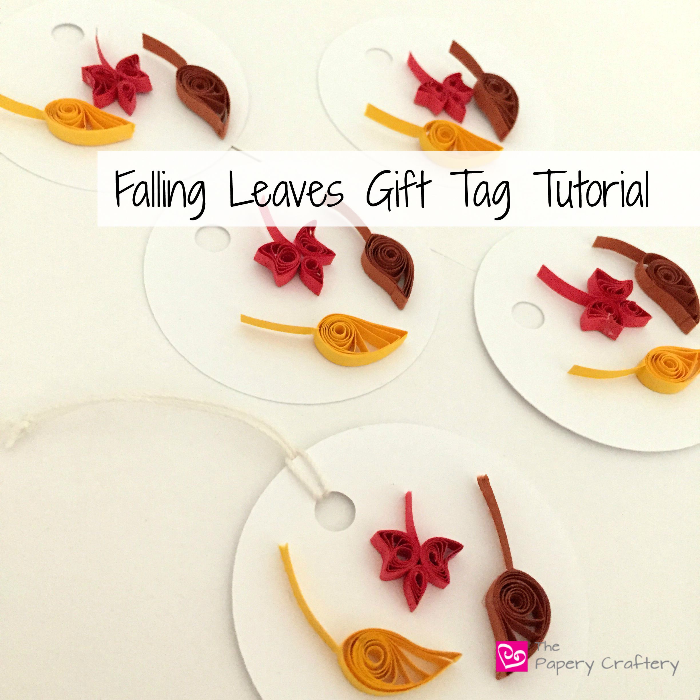 Falling Leaves Gift Tag Tutorial - The Papery Craftery