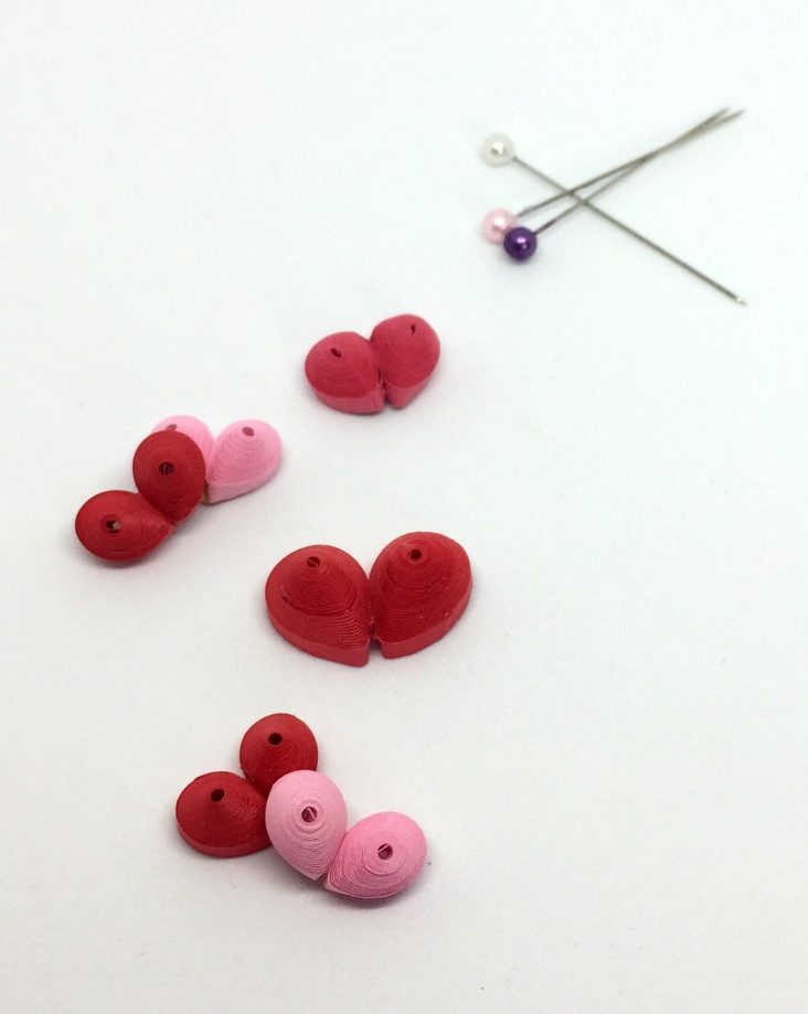 3-D Quilling Paper Hearts - The Papery Craftery