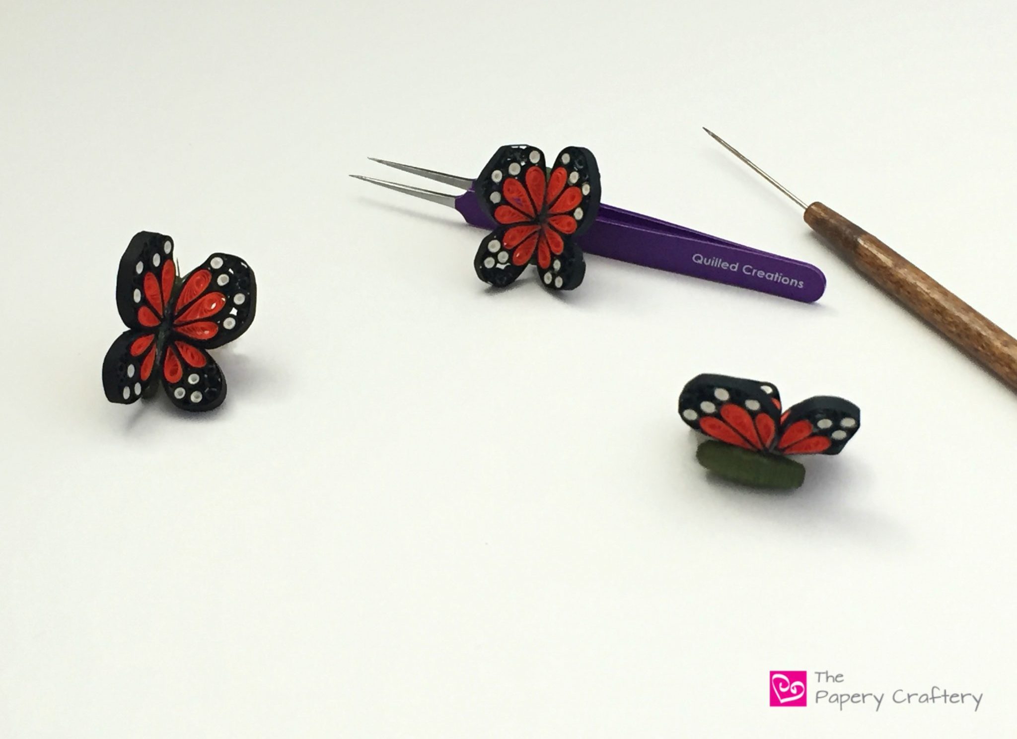 Quilled Monarch Butterfly - The Papery Craftery